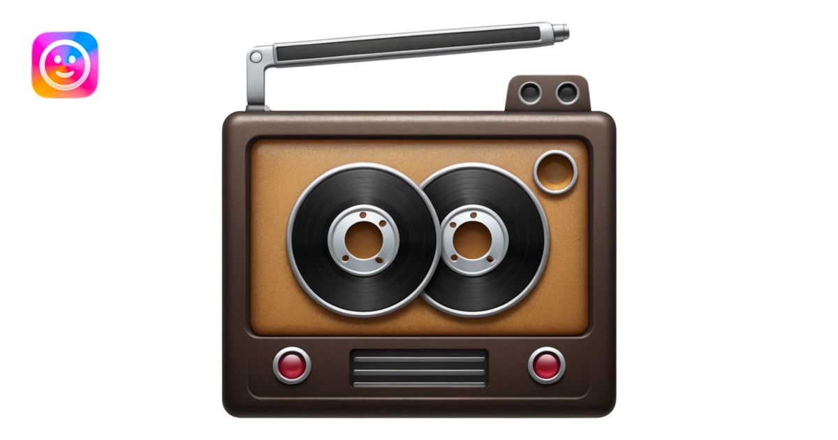 mac os icon physical film 60s recording emoji | AI Emoji Generator