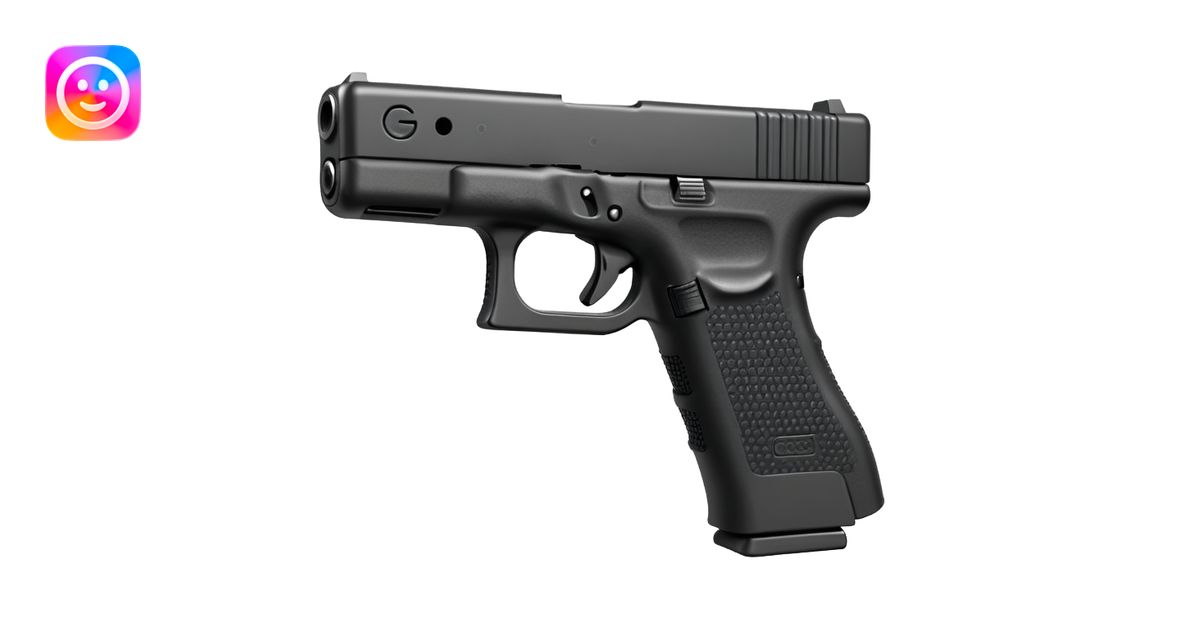 Glock with a switch on the back end emoji | AI Emoji Generator