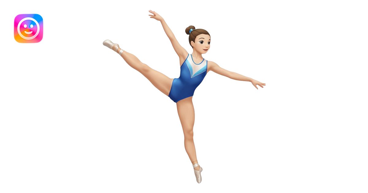 gymnast doing a toe touch emoji | AI Emoji Generator