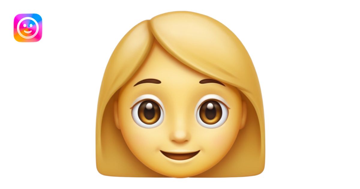 "A high-quality 3D cartoon-style smiling face emoji with big round eyes ...
