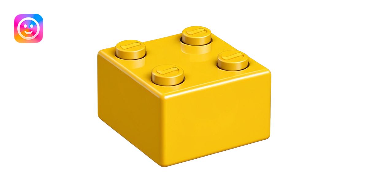 yellow lego brick emoji | AI Emoji Generator