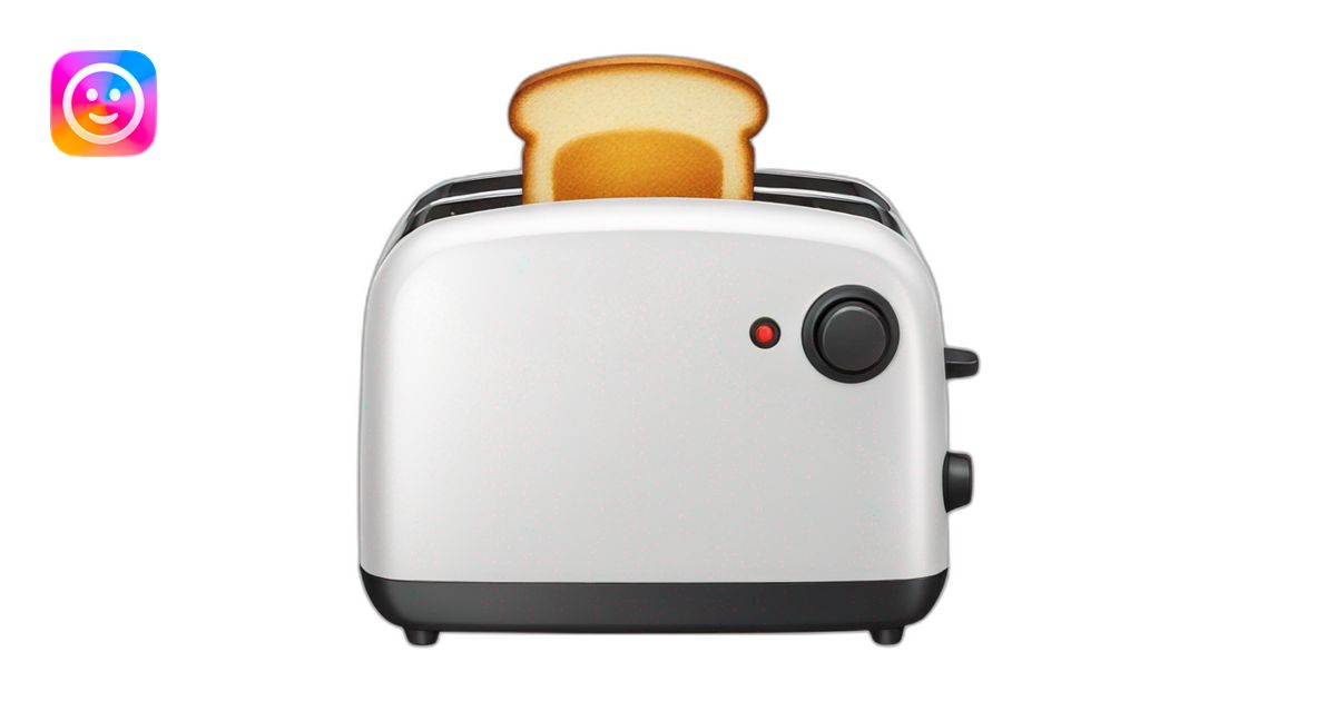a toaster playing with a ball emoji | AI Emoji Generator