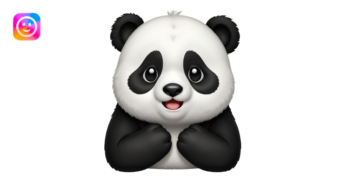 panda crying laughing tears emoji | AI Emoji Generator