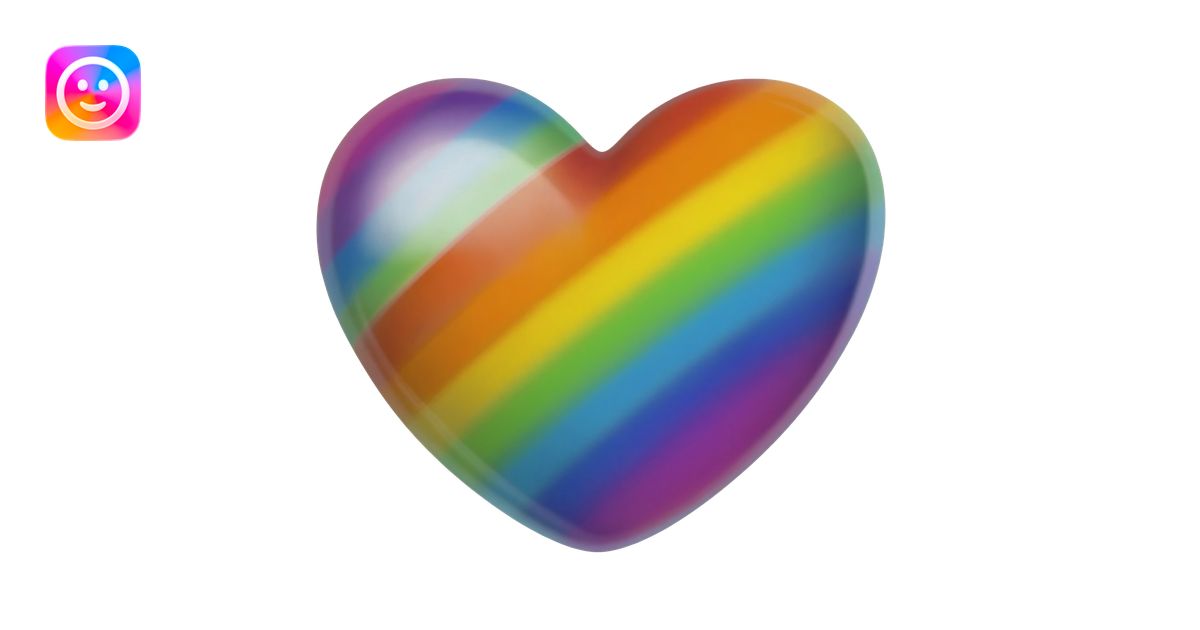 rainbow heart emoji | AI Emoji Generator