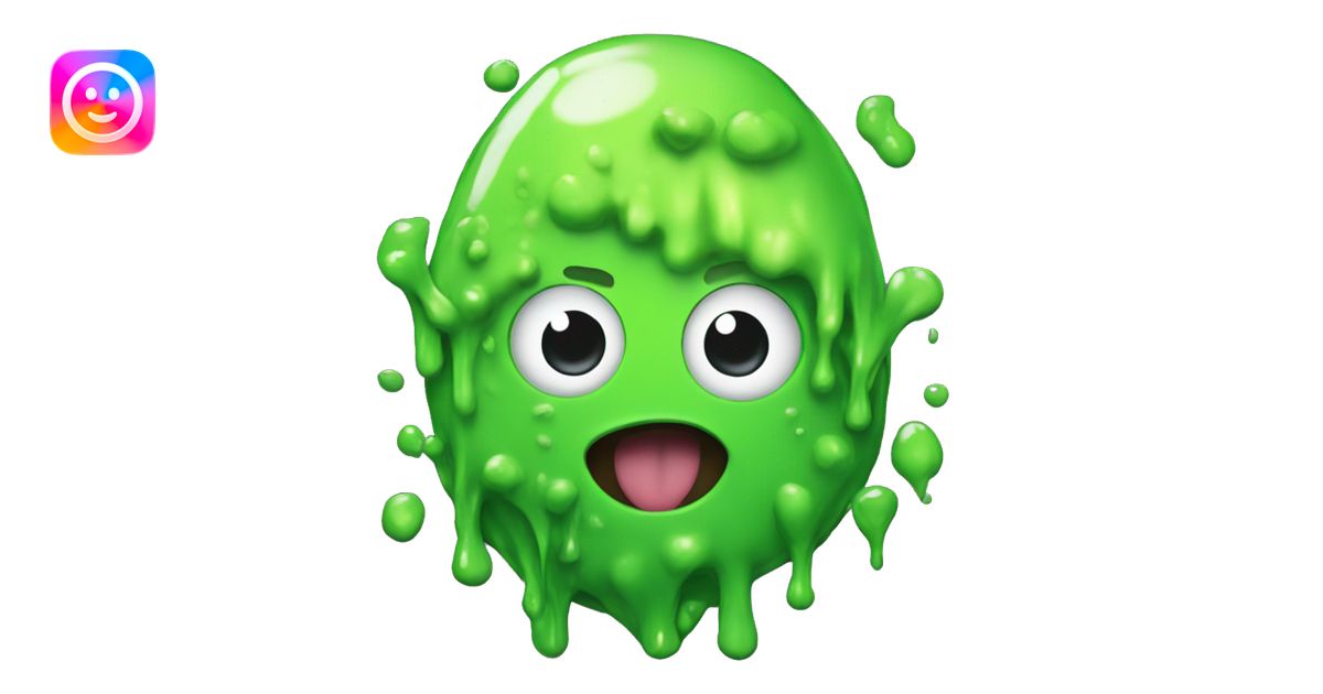 instagram profile picture with slime emoji | AI Emoji Generator