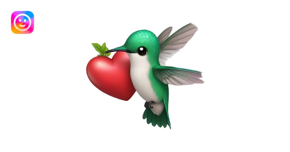 hummingbird heart emoji | AI Emoji Generator