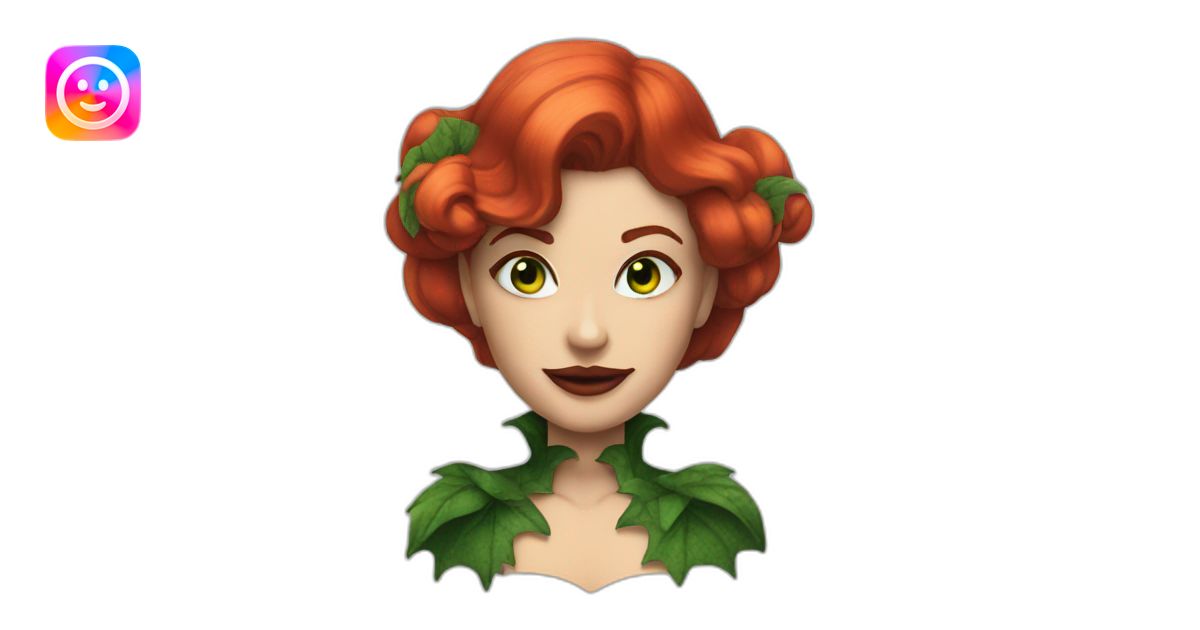 Poison ivy from batman emoji | AI Emoji Generator