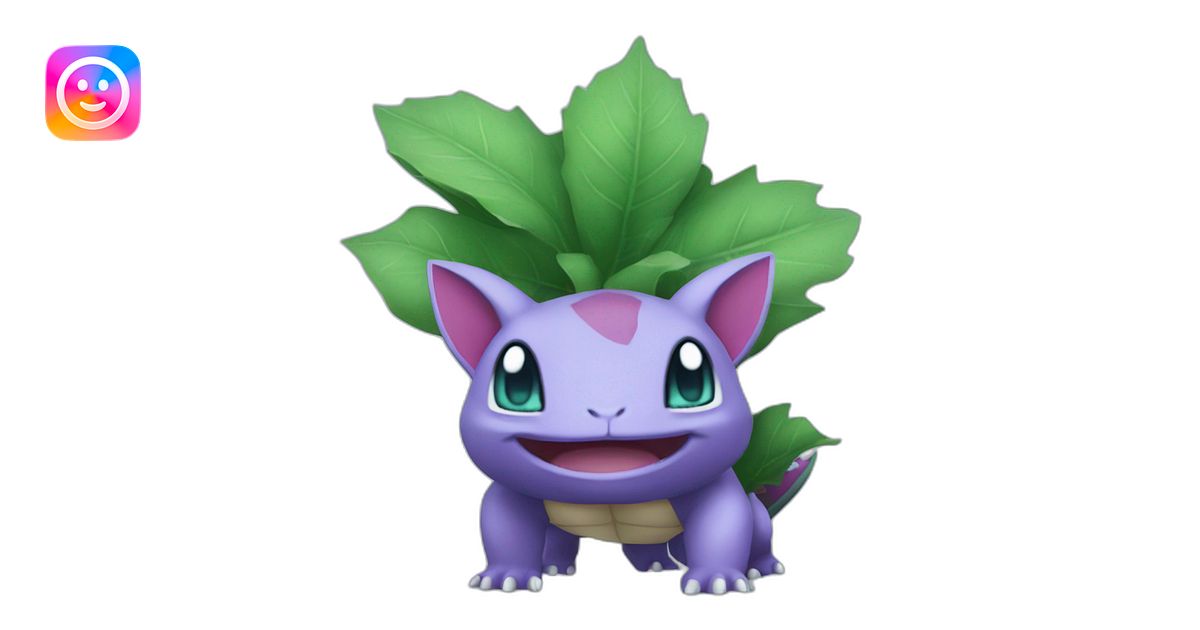 Ivysaur pokemon emoji | AI Emoji Generator