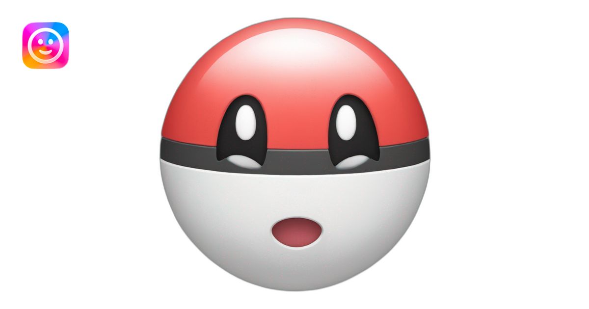 Poké Ball emoji | AI Emoji Generator
