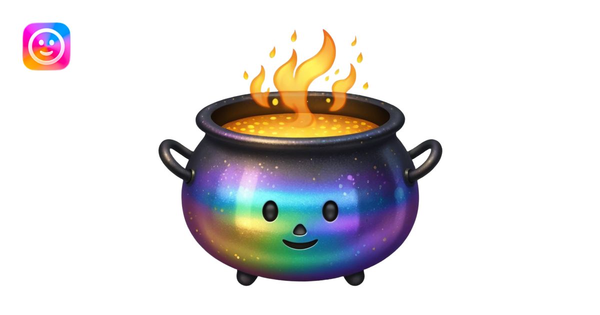 glitter cauldron emoji | AI Emoji Generator