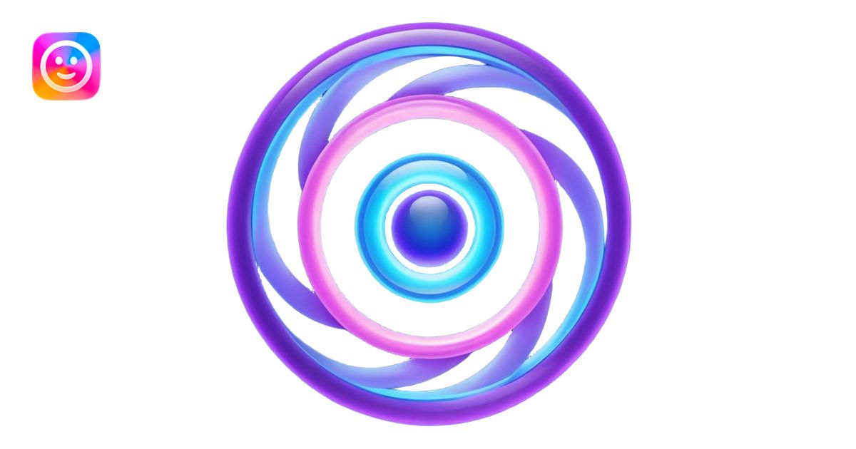 Futuristic retry symbol for a game: glowing circular energy ring with a ...