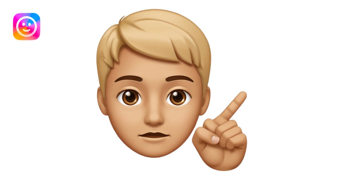 Point your finger at the face. emoji | AI Emoji Generator