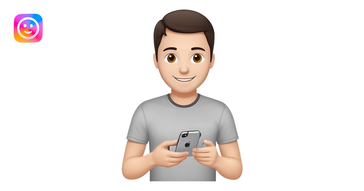 make a white guy with dark brown hair repairing an iphone happy, with a ...