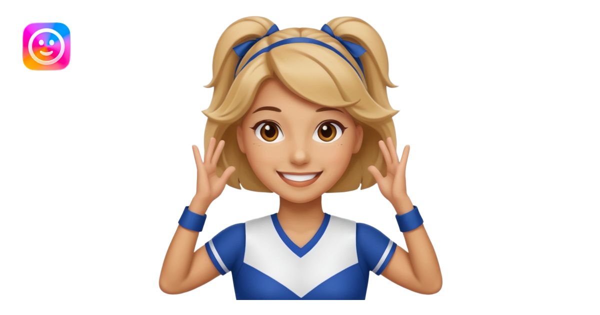 Cheerleading emoji | AI Emoji Generator