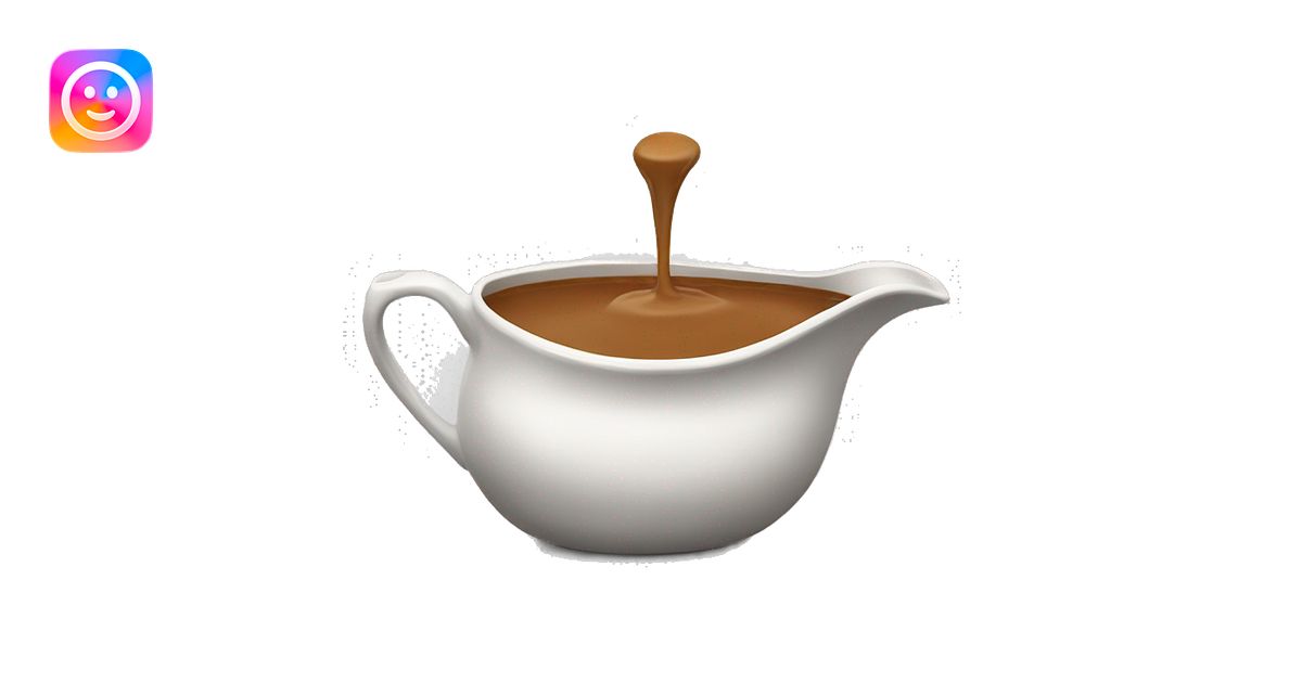 gravy boat filled with gravy emoji | AI Emoji Generator