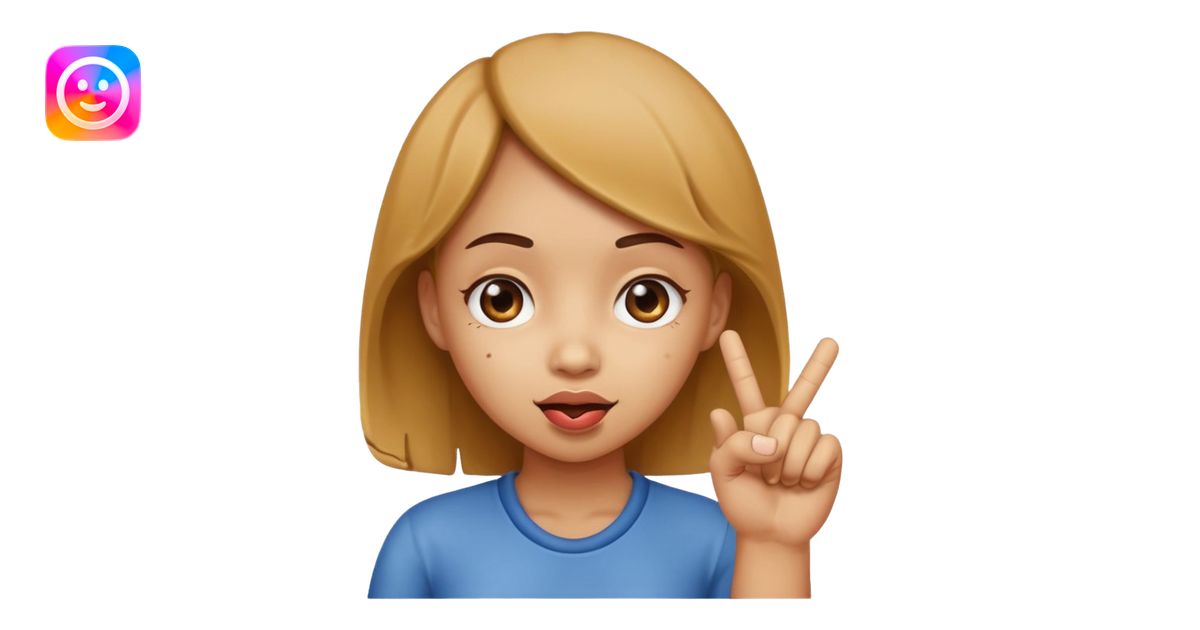 Un fille a la tête de caca et avec un doigt d'honneur emoji | AI Emoji ...