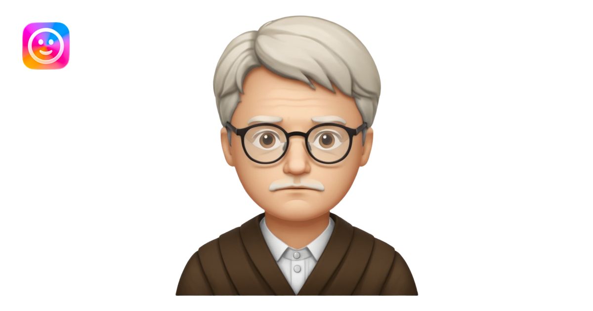 philosopher, wearing glasses emoji | AI Emoji Generator