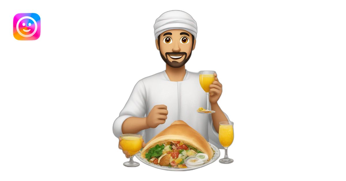 Create an emoji for the month of Ramadan that represents fasting, for ...