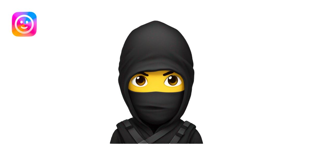Ninja sad emoji | AI Emoji Generator