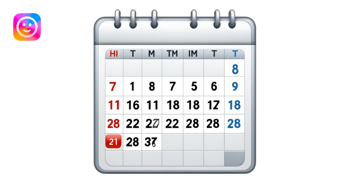 calendar emoji | AI Emoji Generator