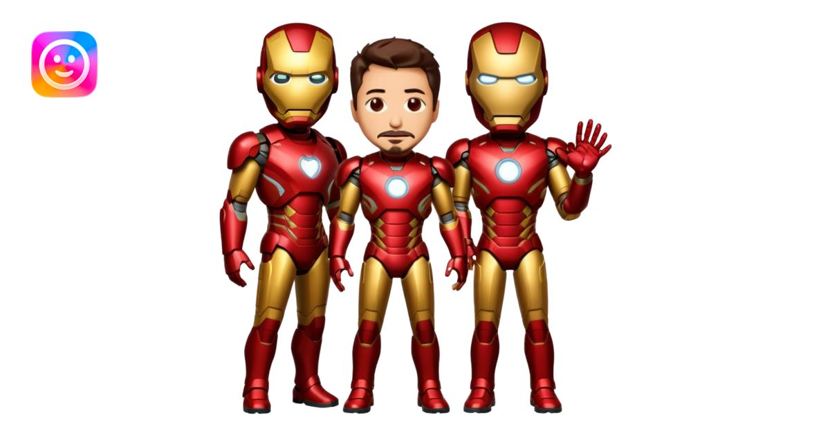 emoji of tony stark iron man emoji | AI Emoji Generator