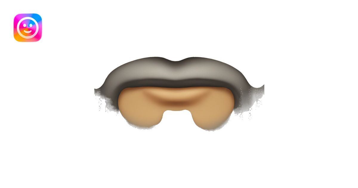 upper section of beard emoji | AI Emoji Generator