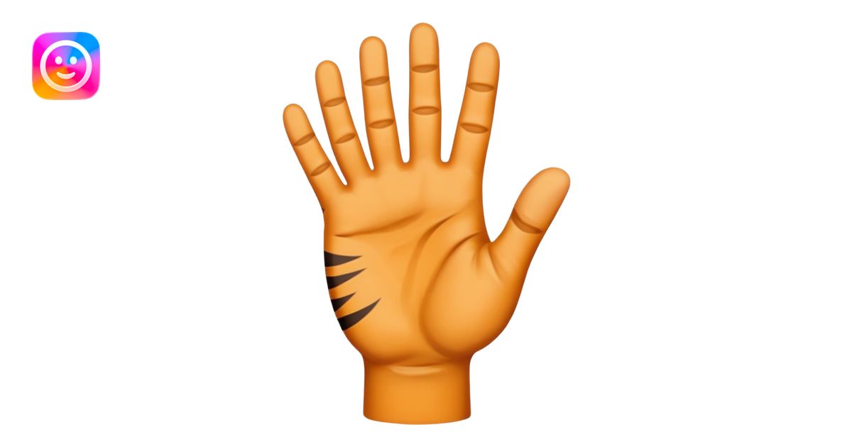 tiger hand sign emoji | AI Emoji Generator