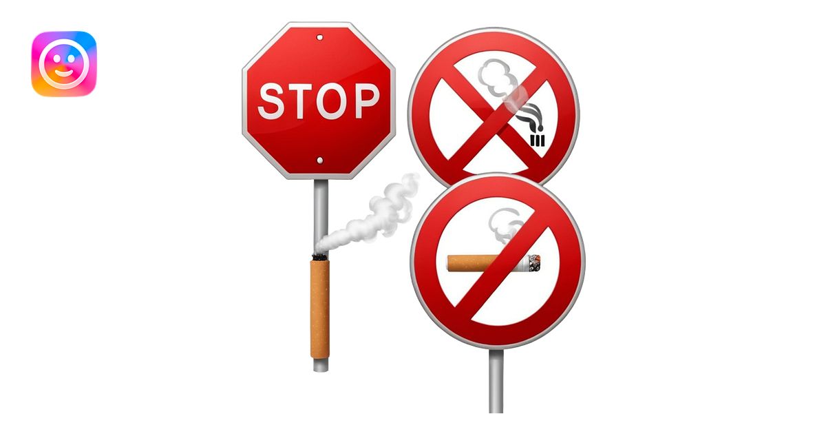minimalist stop sign with cigarette, vape behind the stop sign in the ...