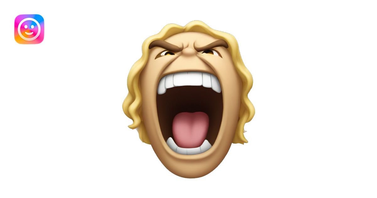 Person roaring emoji | AI Emoji Generator