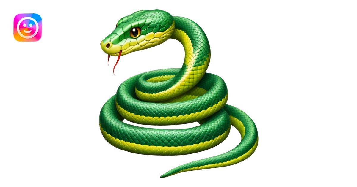 coiled snake reptile emoji | AI Emoji Generator