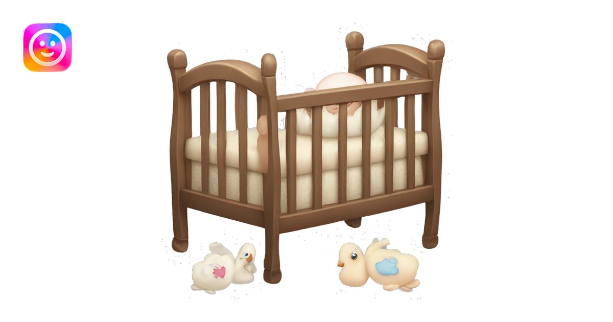 Baby crib emoji | AI Emoji Generator