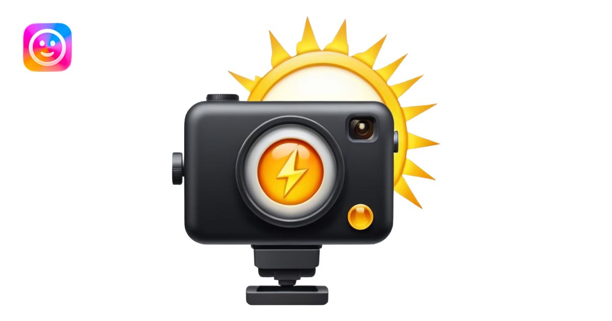 camera flash emoji | AI Emoji Generator