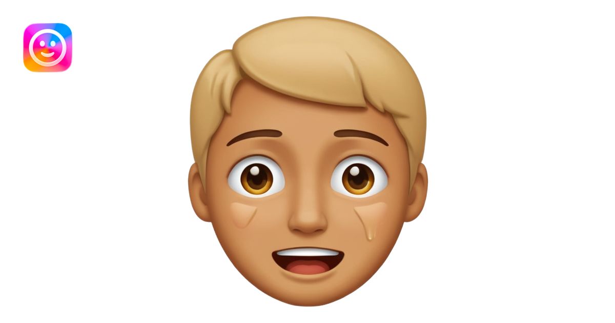 Crying smiling emoji | AI Emoji Generator