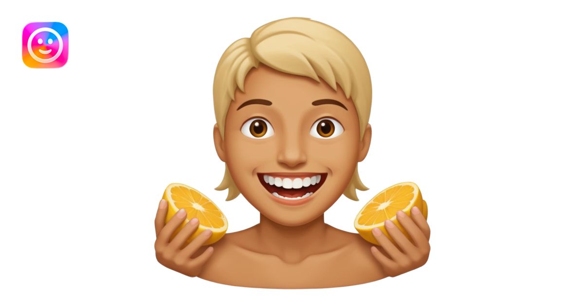 Beautiful, fine , open teeth and smiling face emoji | AI Emoji Generator