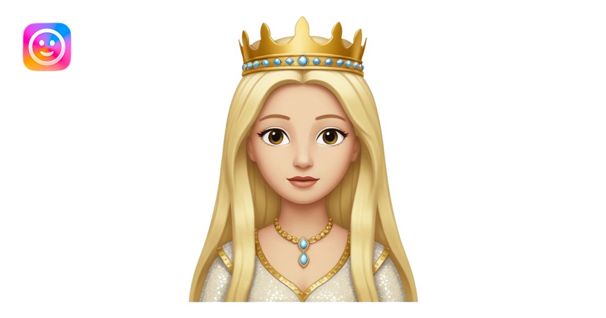 Queen of Sheba from The Bible with long blonde hair, ivory sequin ...