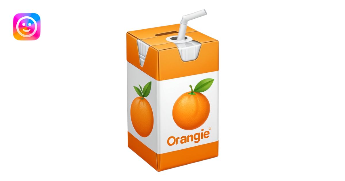 orange juice box emoji | AI Emoji Generator