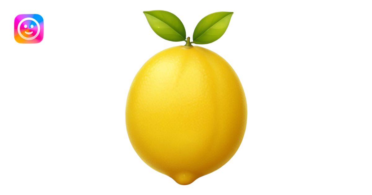 mirror this same emoji of🍋 emoji | AI Emoji Generator