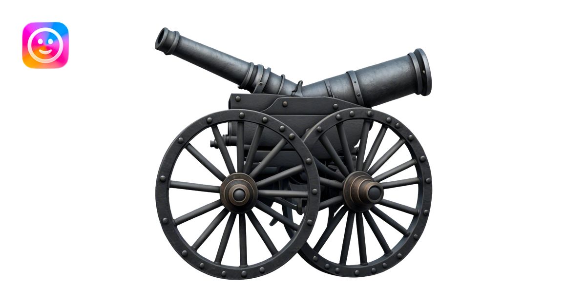 Civil war cannon emoji | AI Emoji Generator