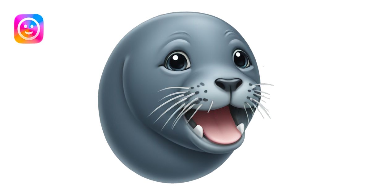 Seal with elephant trunk emoji | AI Emoji Generator