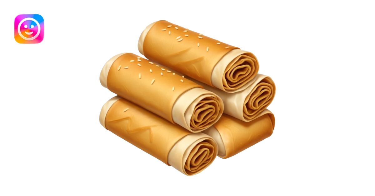 Spring Rolls in the bin emoji | AI Emoji Generator