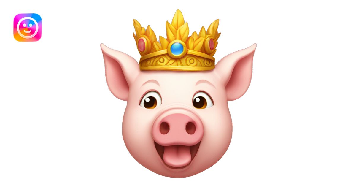 sun god pig emoji | AI Emoji Generator