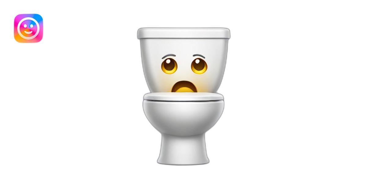Smelly toilet emoji | AI Emoji Generator