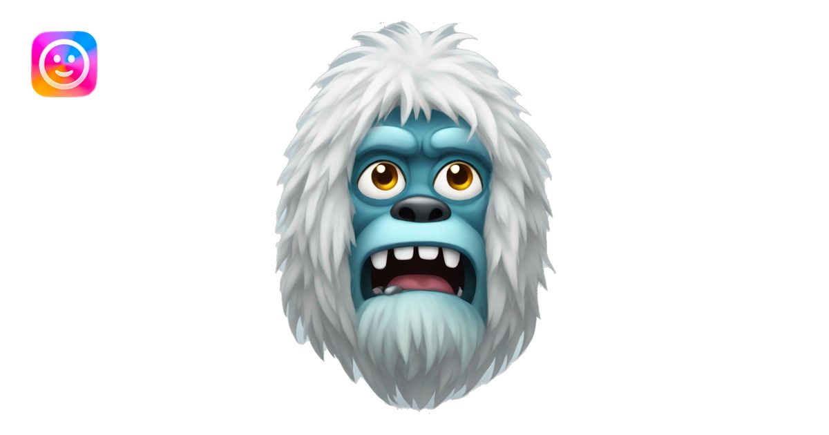 Sick yeti emoji | AI Emoji Generator