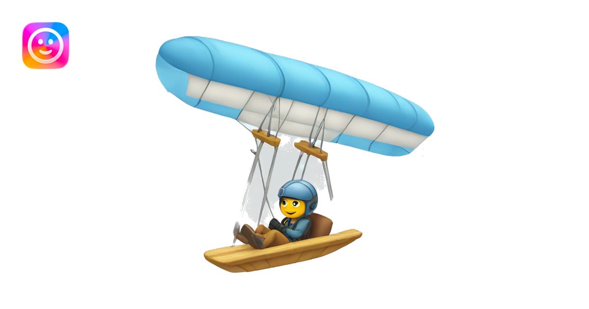 Sky glider emoji | AI Emoji Generator