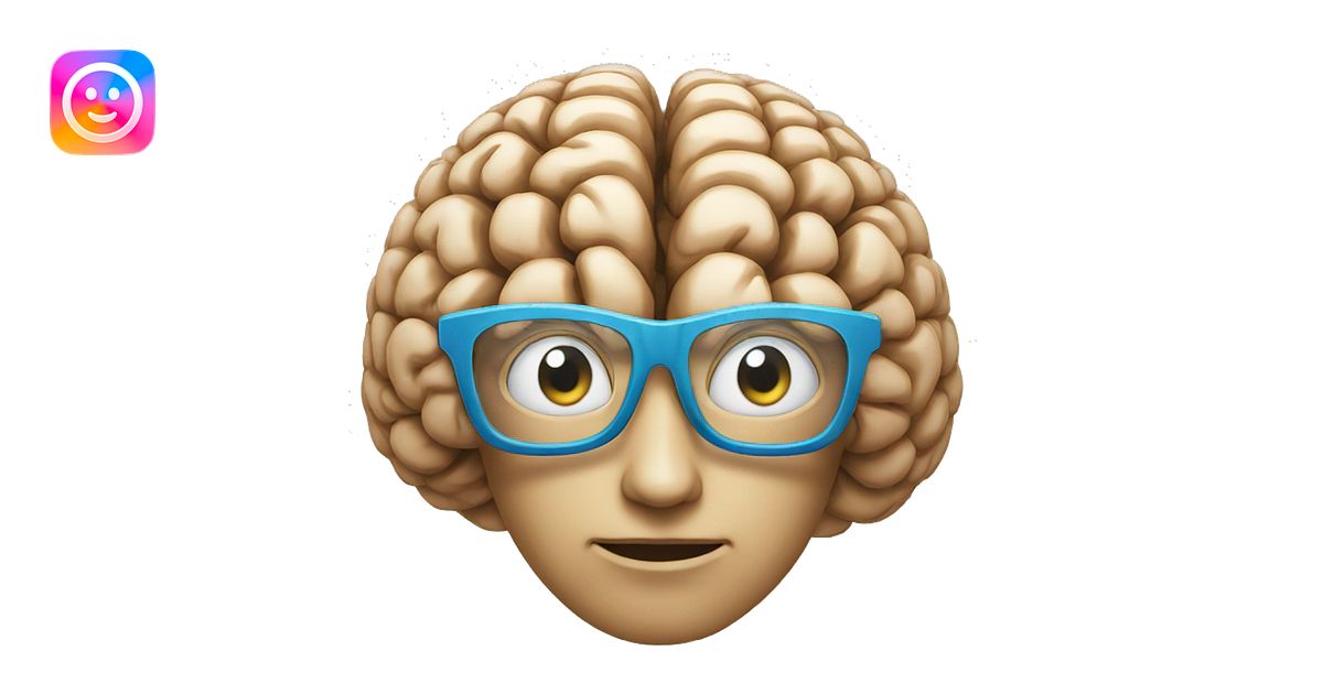 genius brain emoji | AI Emoji Generator