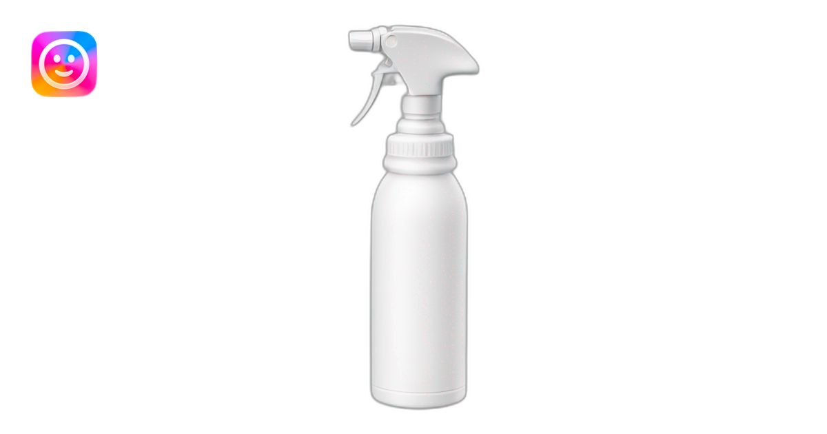 white aluminum bottle spray nozzle emoji | AI Emoji Generator