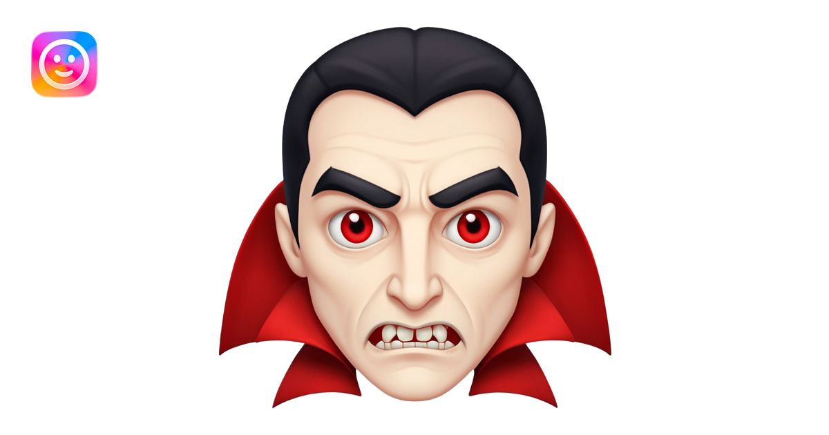 angry dracula face emoji | AI Emoji Generator