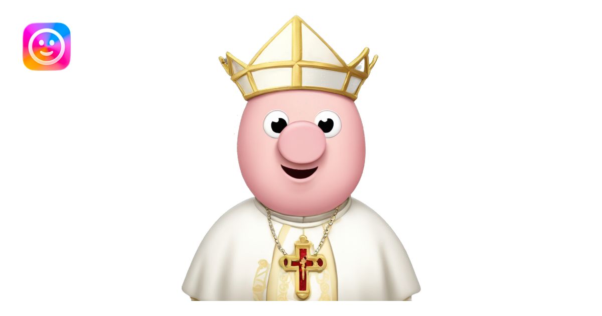 Peppa pig dressed as the pope emoji | AI Emoji Generator