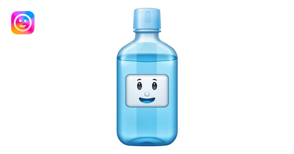 Mouthwash littering emoji | AI Emoji Generator