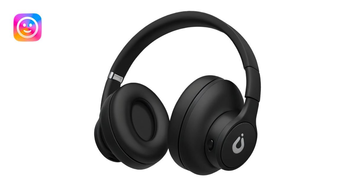 black wireless earbuds that wrap over the ear emoji | AI Emoji Generator